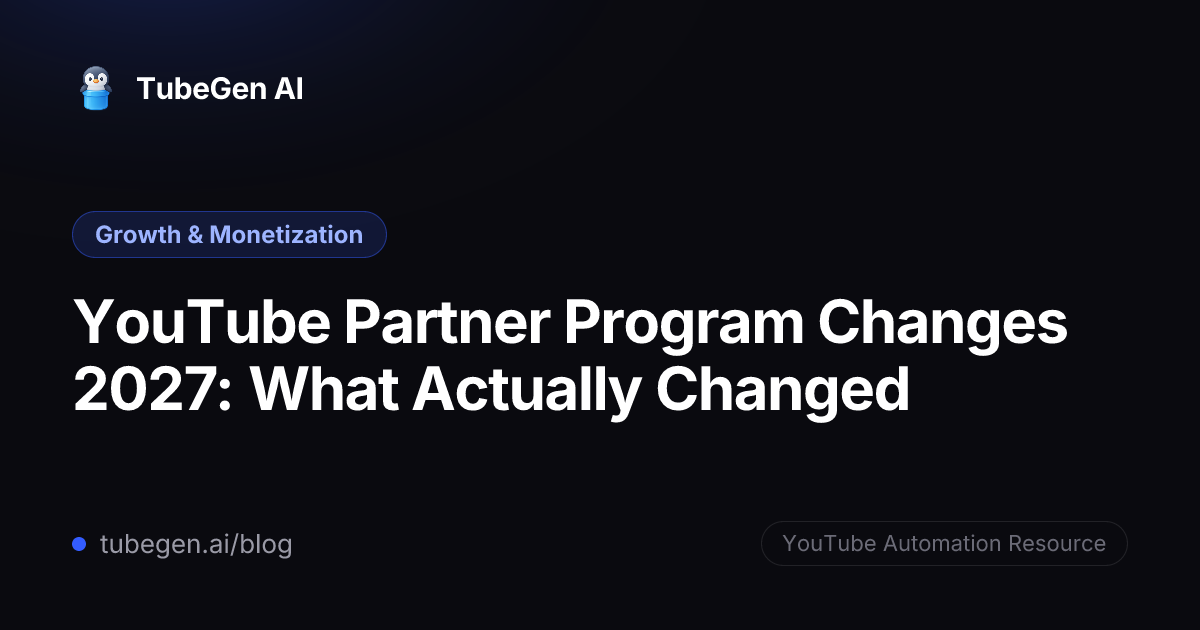 New YouTube Monetization Rules for 2027, Explained