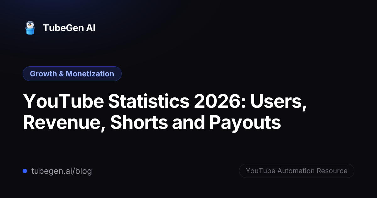 YouTube Statistics 2026 (Sourced and Verified)